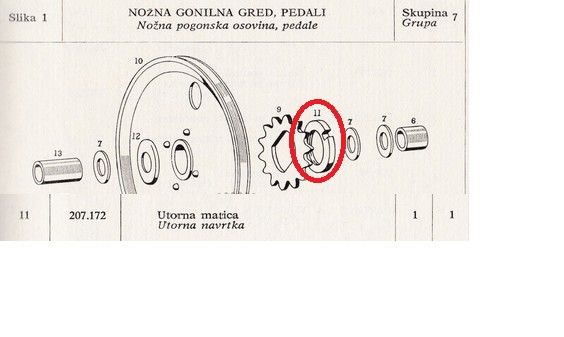 Matica – Tomos Laura, T / TT, N / NT – FrcoMoto Trgovina